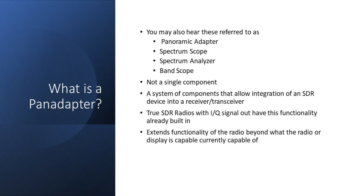 What is a Panadapter? An in-depth look - AE8Q Radio